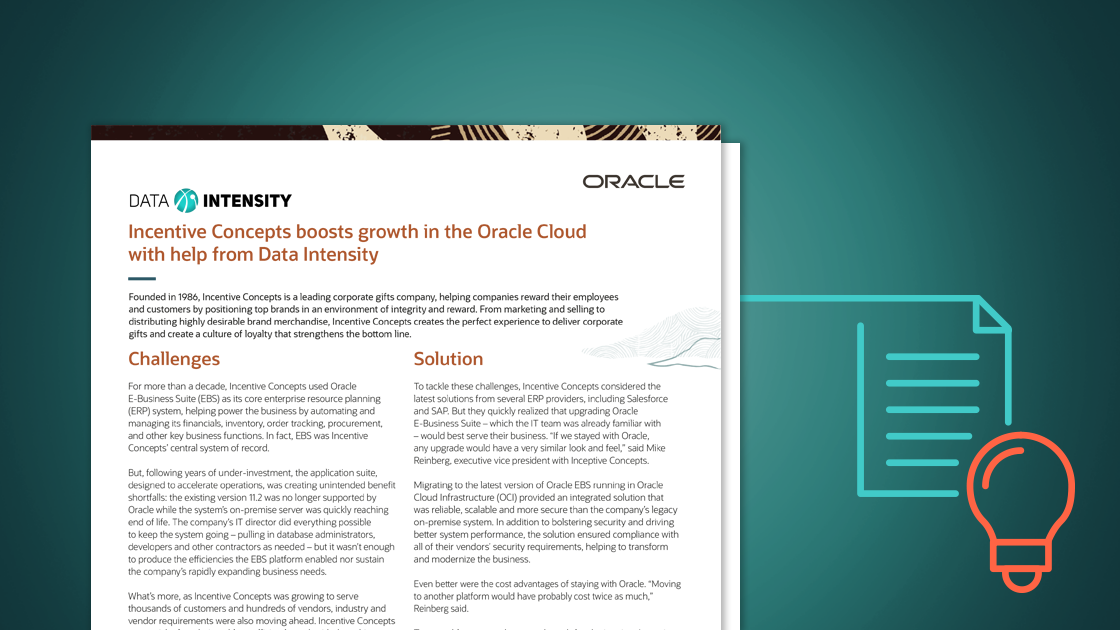 Incentive Concepts Boosts Growth in the Oracle Cloud - Data Intensity